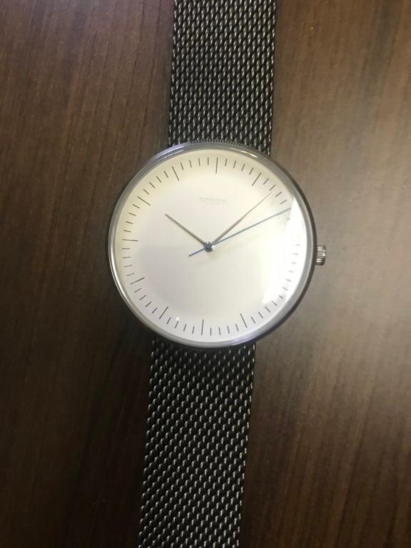 22mm Smoke Stainless Steel Mesh Bracelet S221441 Fossil