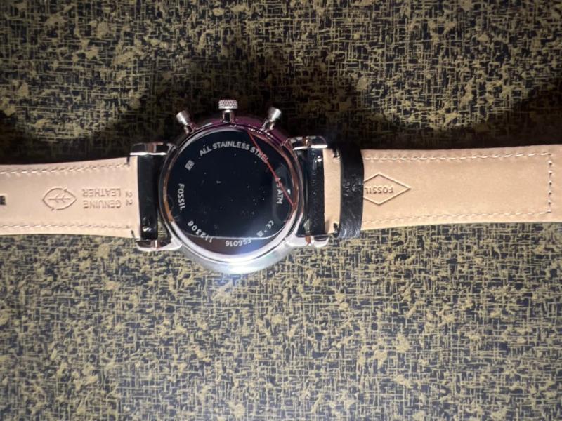 Fossil Men's Neutra chronograph Black Genuine Leather Watch, 44mm - Macy's