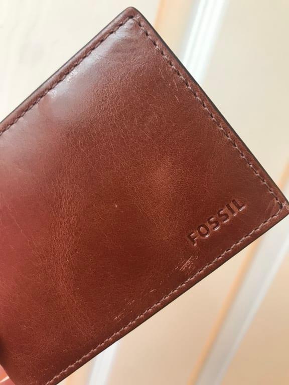 Fossil Men's Hugh Leather Money Clip Bifold Wallet - Macy's