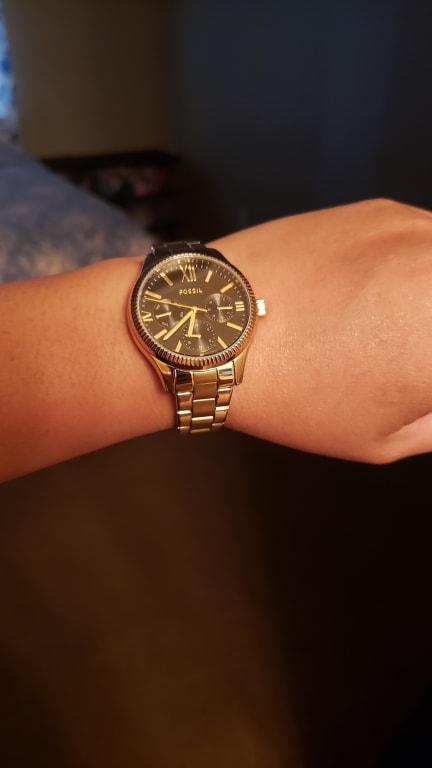 Fossil Women's Rye Multifunction Gold-Tone Stainless Steel Watch, 36mm ...