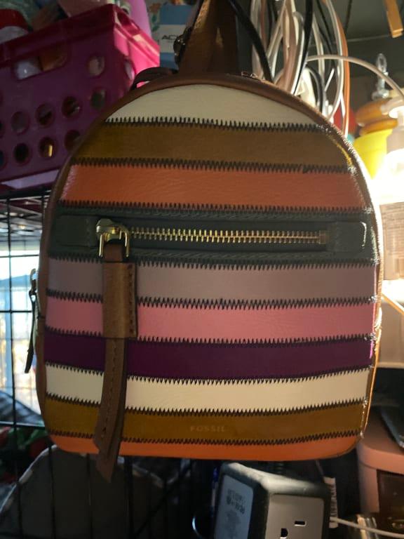 Fossil Women's Megan Mini Leather Backpack - Macy's