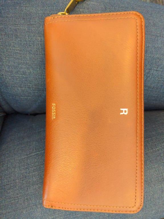Fossil Logan Leather Zip Around Clutch Wallet - Macy's