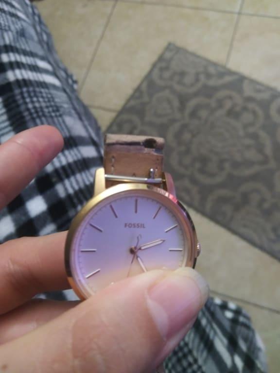 Fossil Women's Neely Light Brown Leather Strap Watch 34mm ES4185 - Macy's