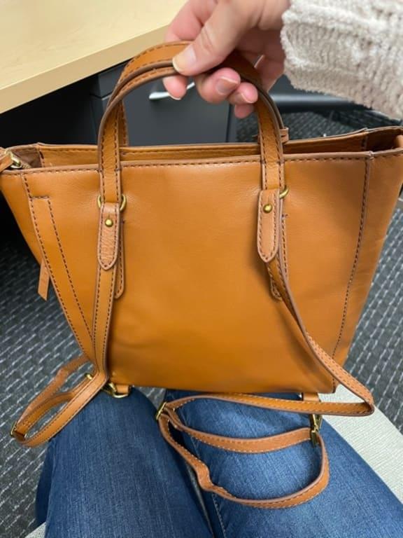 Fossil Camilla Convertible Leather Backpack - Macy's