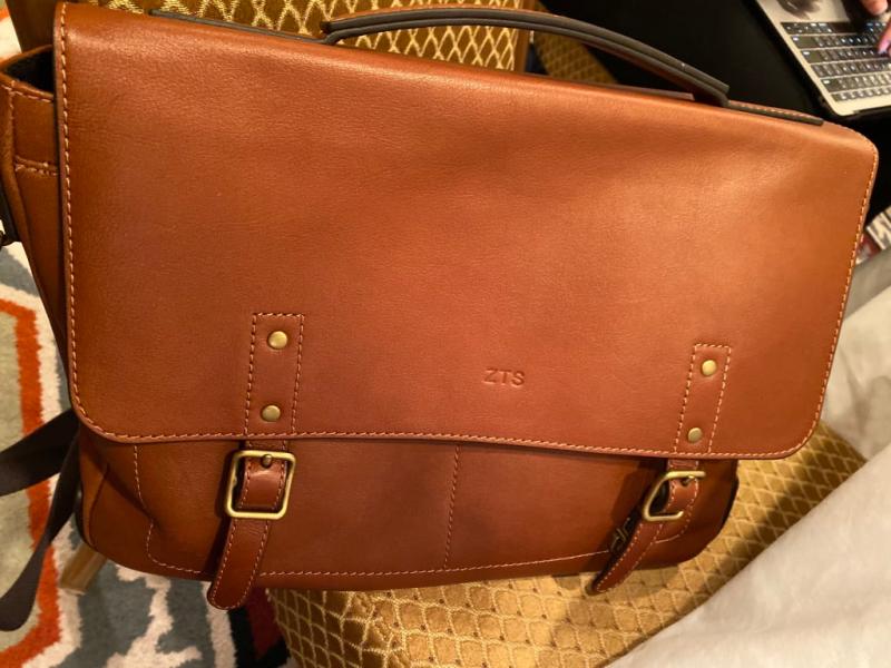 Fossil Men's Defender Leather Portfolio Briefcase - Macy's