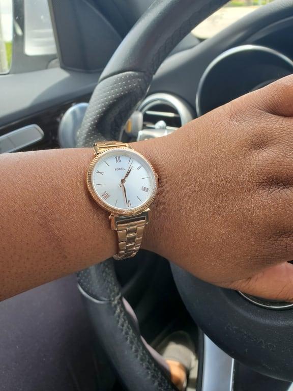 Fossil Women's Daisy Stainless Steel Bracelet Watch 34mm - Macy's