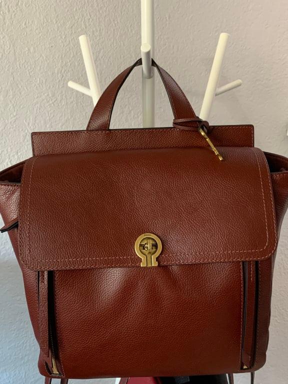 Fossil Amelia Leather Convertible Backpack - Macy's