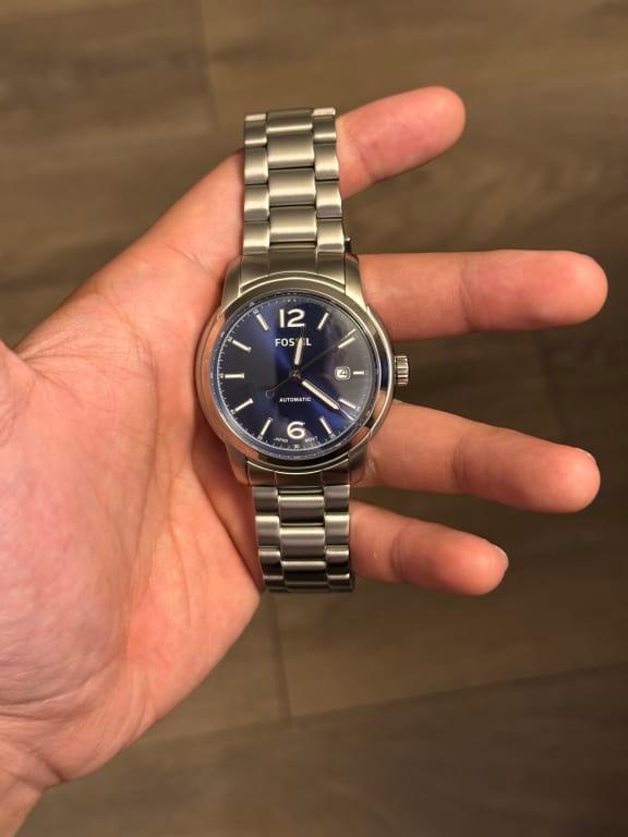 Fossil Men's Heritage Automatic Stainless Steel Watch 43mm - Macy's