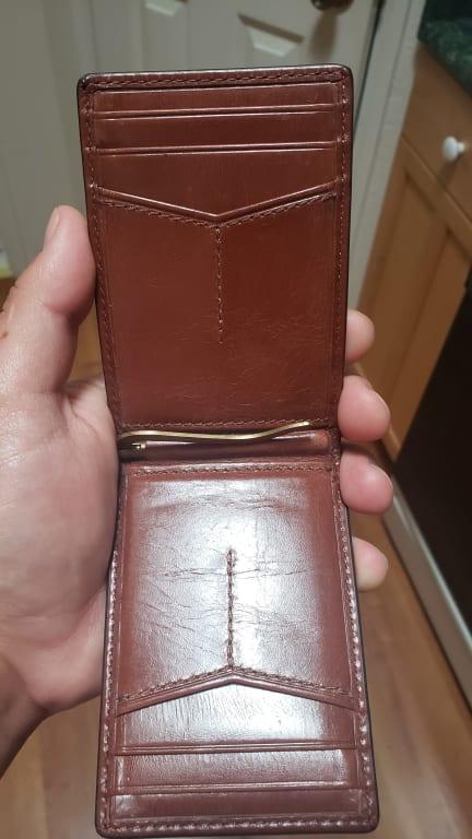 Fossil Men's Hugh Leather Money Clip Bifold Wallet - Macy's