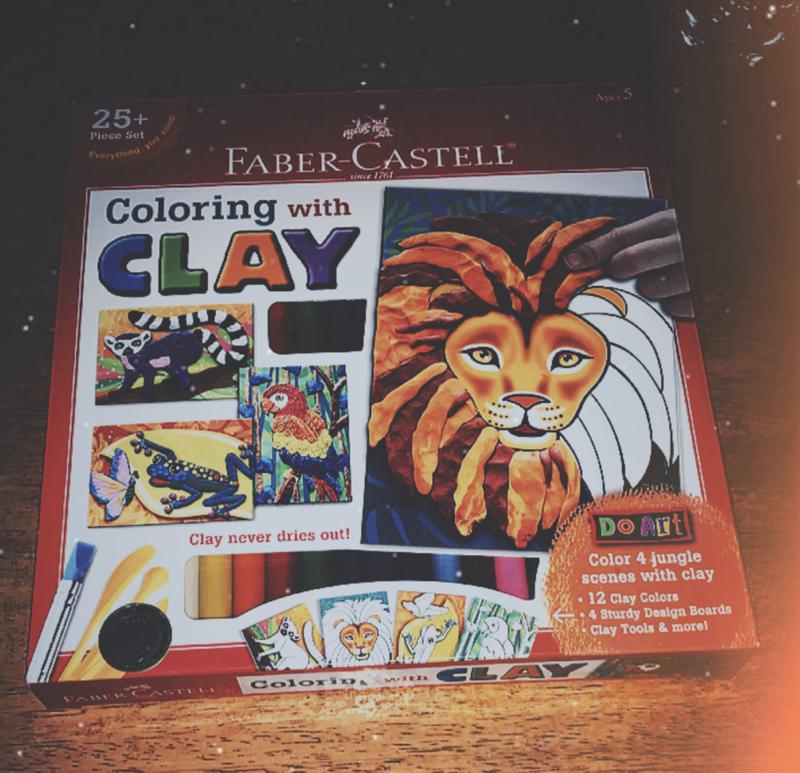 Faber-Castell Do Art Coloring with Clay Kit- 12 Clay Stick Colors- 4 ...