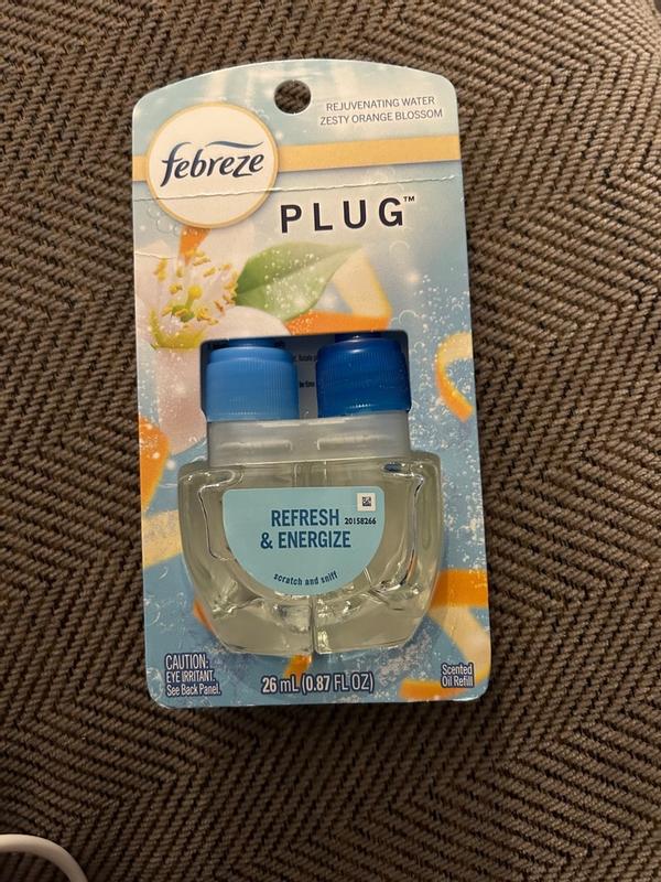 Febreze PLUG Scent Booster 1 -Count Refresh Energize Dispenser Air ...
