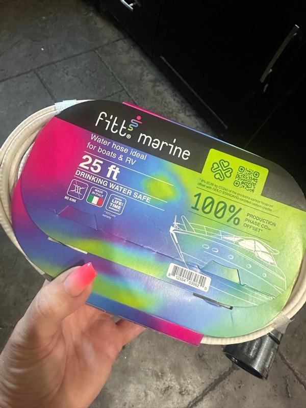 FITT MARINE/RV 1/2-in x 25-ft Heavy Kink Free Hybrid Polymer White ...