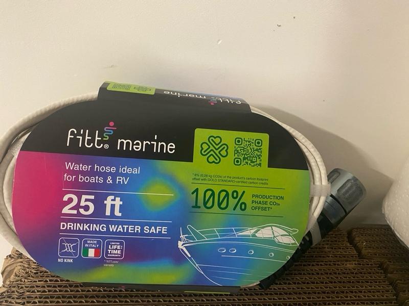 FITT MARINE/RV 1/2-in x 25-ft Heavy Kink Free Hybrid Polymer White ...
