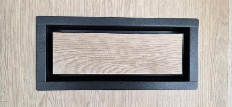 Fittes 8-in x 14-in 1-way Steel Black Floor Register AV8X14BLK at Lowes.com