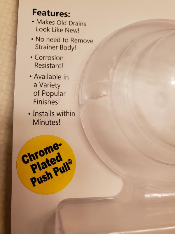 WATCO 2.875-in Polished chrome Drain cover Closure assembly 58750-PP-CP ...