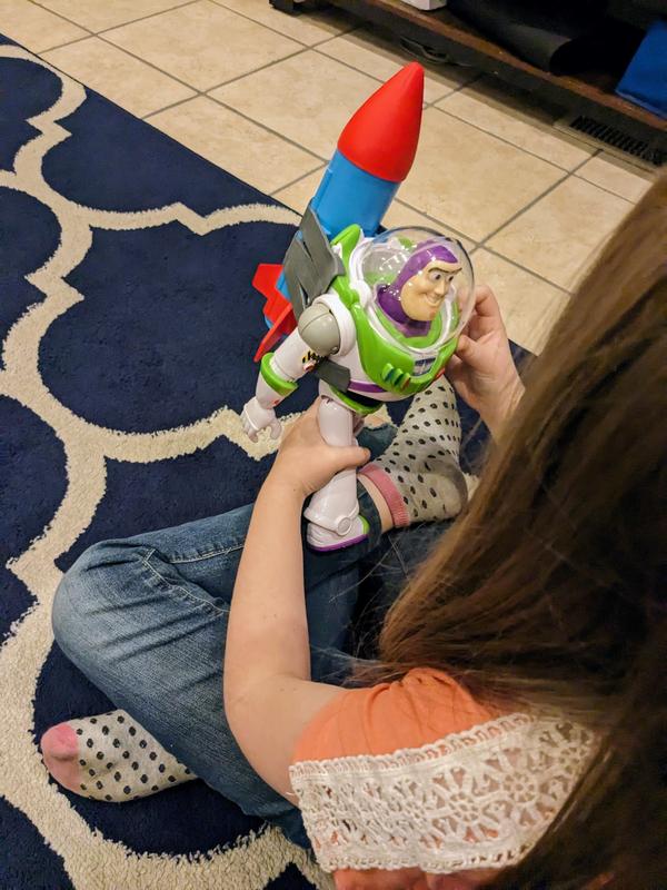 Disney Pixar Toy Story Buzz Lightyear 10" Action Figure Toy with Rocket ...