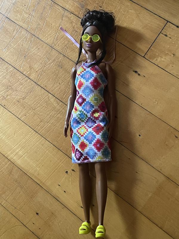 Barbie Fashionistas Doll 210 With Bun and Crochet Halter Dress - Macy's