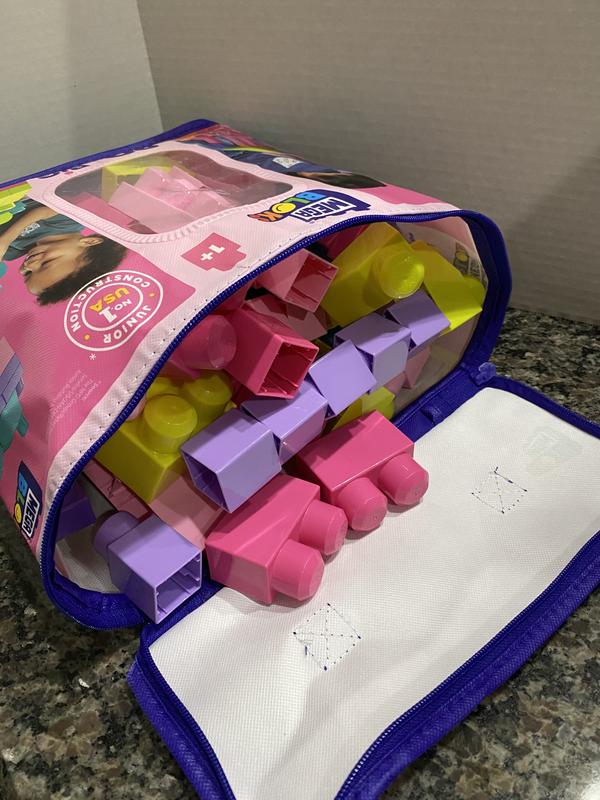 MEGA BLOKS 80-piece Big Building Bag Blocks for Toddlers 1-3, Blue - Macy's