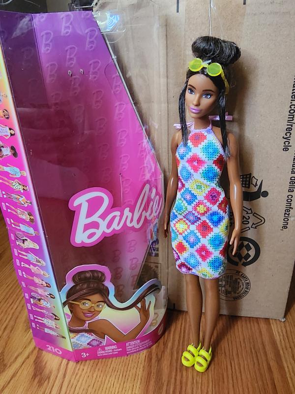 Barbie Fashionistas Doll 210 With Bun and Crochet Halter Dress - Macy's