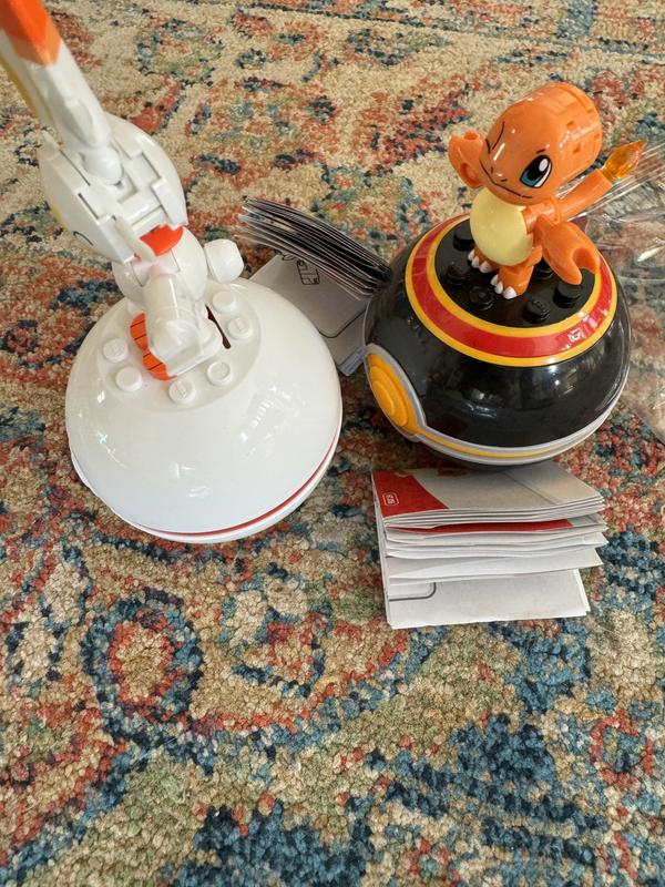 Pokemon MEGA Fire-Type Team Building Toy Kit with 4 Action Figures, 105 ...