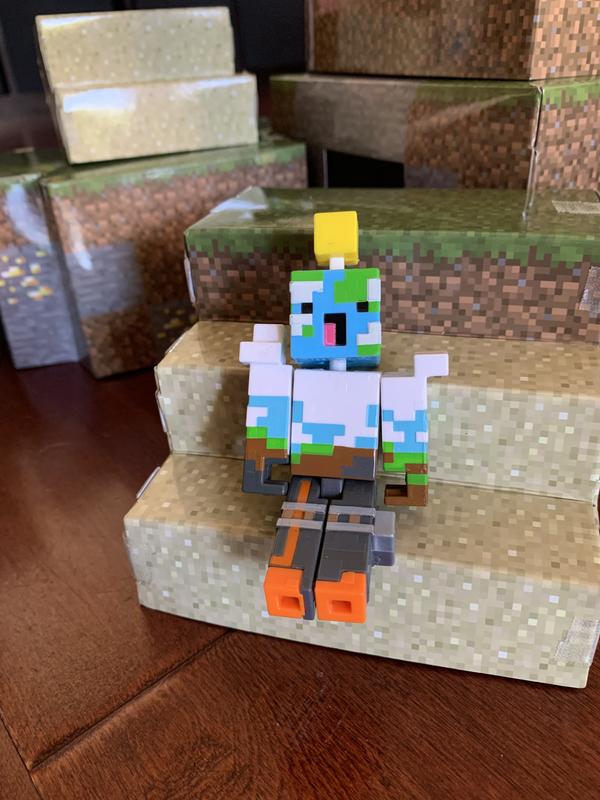 Minecraft Overworld Playset With Action Figure 10 Papercraft Blocks ...