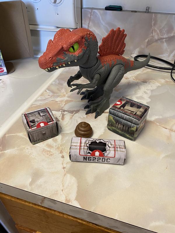 Jurassic World Crushivores Spinosaurus Cage Crasher Dinosaur Action ...