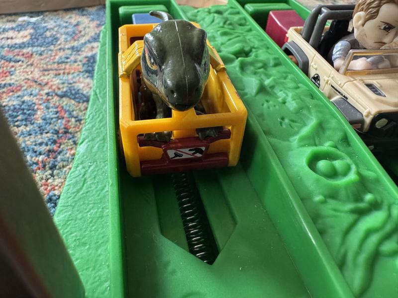 RacerVerse Jurassic World Blue's Raptor Rush Track Set with 2 Toy Die ...