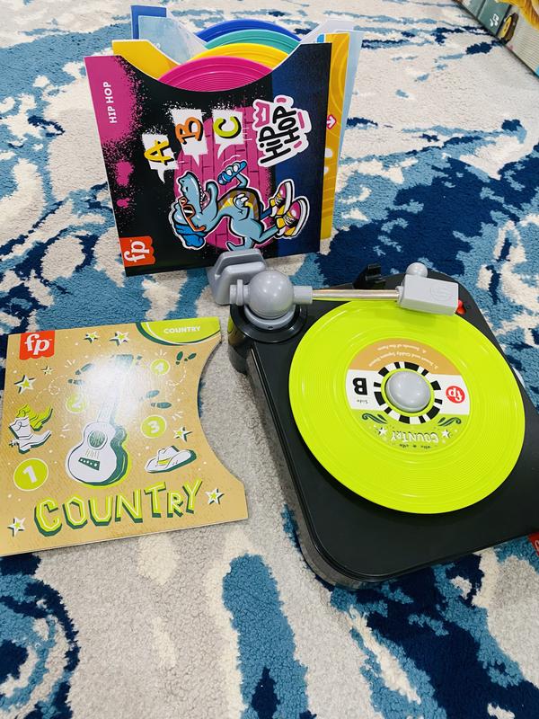 Fisher-Price Rockin’ Record Player Musical Toy for Preschool Pretend ...