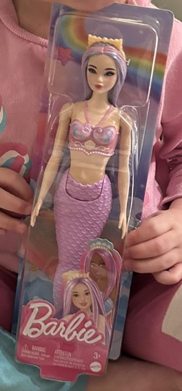 Barbie Mermaid Dolls with Colorful Hair, Tails and Headband Accessories ...