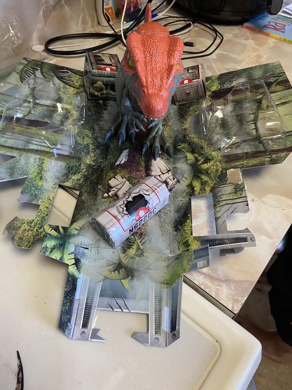 Jurassic World Crushivores Spinosaurus Cage Crasher Dinosaur Action ...