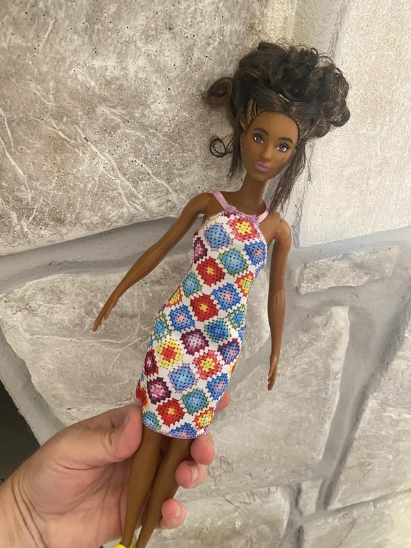 Barbie Fashionistas Doll 210 With Bun and Crochet Halter Dress - Macy's