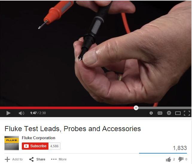 Fluke Tl175E Twistguard Double Insulated Silicone Test Lead Set with ...