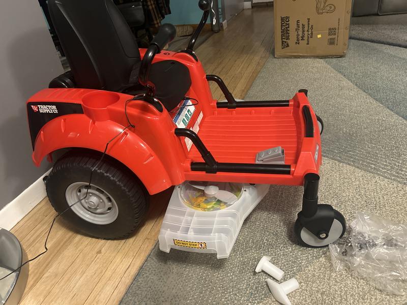 Tractor Supply 12V Zero-Turn Lawn Mower Ride-On Toy, Red at Tractor ...