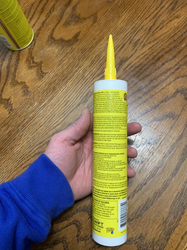 Flex Paste Flood Protection 6-fl oz Yellow Paste Waterproof Rubberized ...