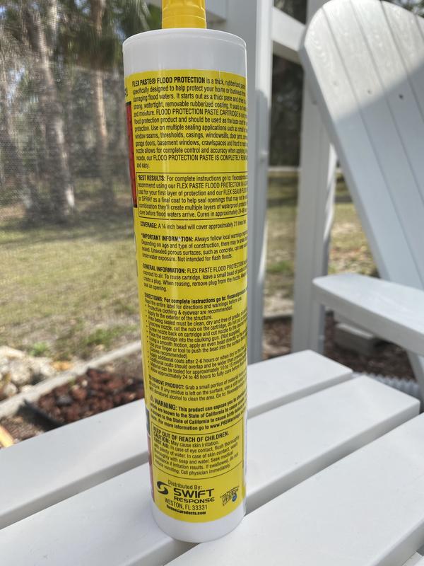 Flex Paste Flood Protection 6-fl oz Yellow Paste Waterproof Rubberized ...