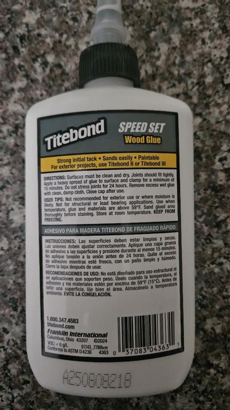 Titebond Speed Set Wood Adhesive (Actual Net Contents: 640-fl oz ) in ...