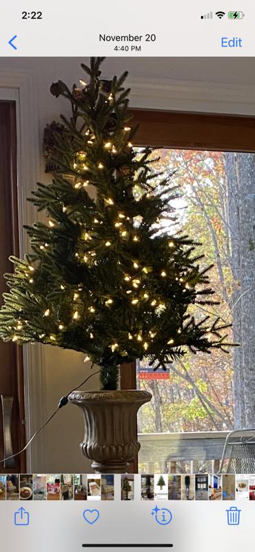 Fraser Hill Farm 3-ft Noble Fir Artificial Christmas Tree FFNF042-0GR ...