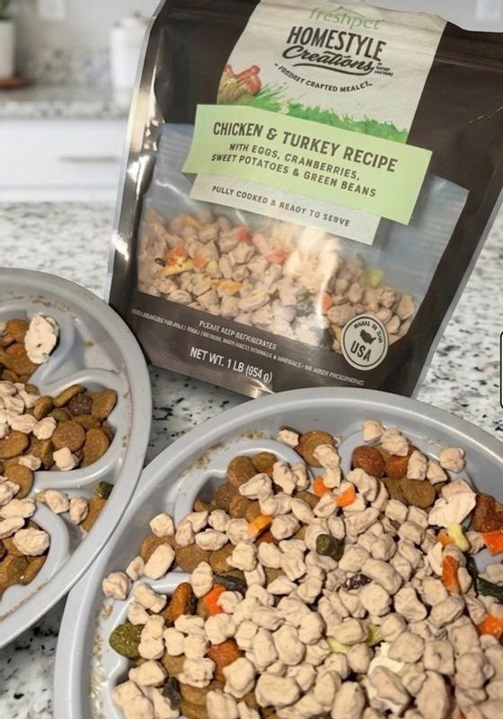 Freshpet Homestyle Creations Chicken & Turkey Recipe Fresh Dog Food, 2 ...