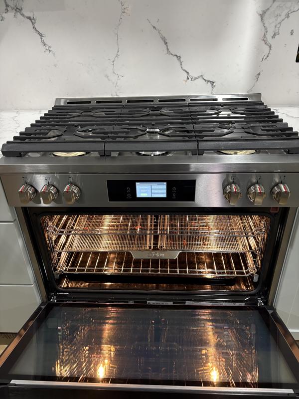 Frigidaire Gallery 36-in Standard 6 Burners Self & Steam Cleaning Air ...