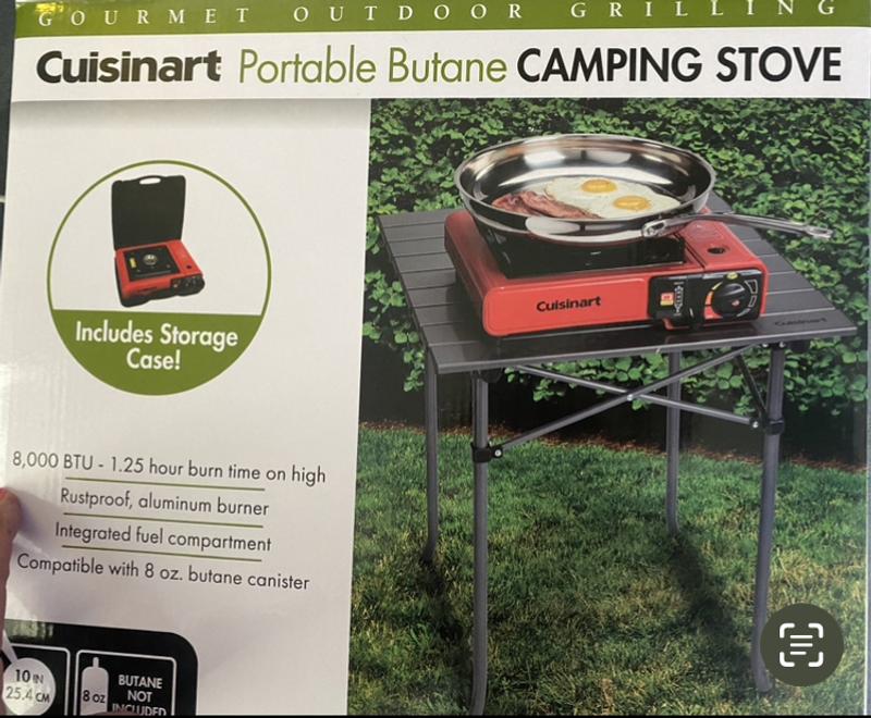 Cuisinart 1 -Burner Butane Push and turn Aluminum Outdoor stove in the ...