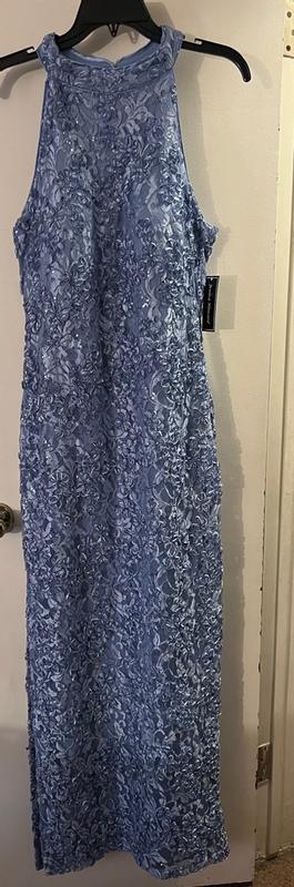 Jessica Howard Womens Embellished Lace Halter Gown Macys