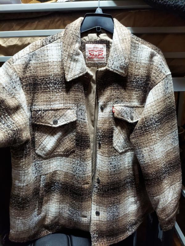 Levi's® Women's Plaid Buttoned Zip-Front Shacket - Macy's
