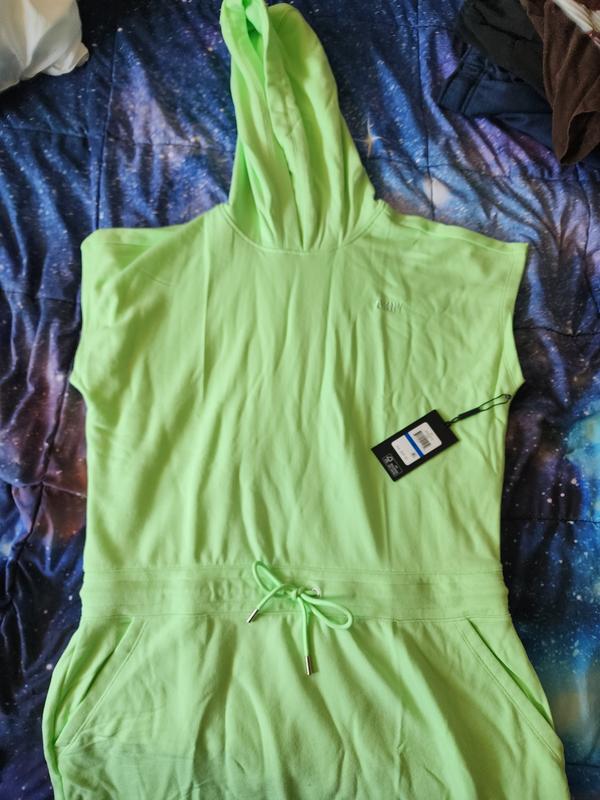 DKNY Sport Women's Cap-Sleeve Drawstring-Waist Hoodie Dress - Macy's