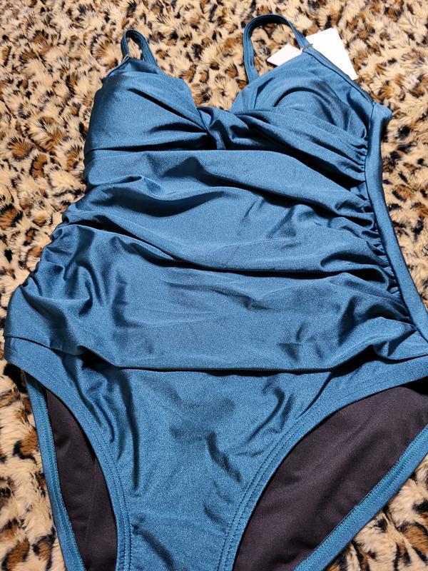 Calvin Klein Twist Front Tummy Control One Piece Swimsuit Created For