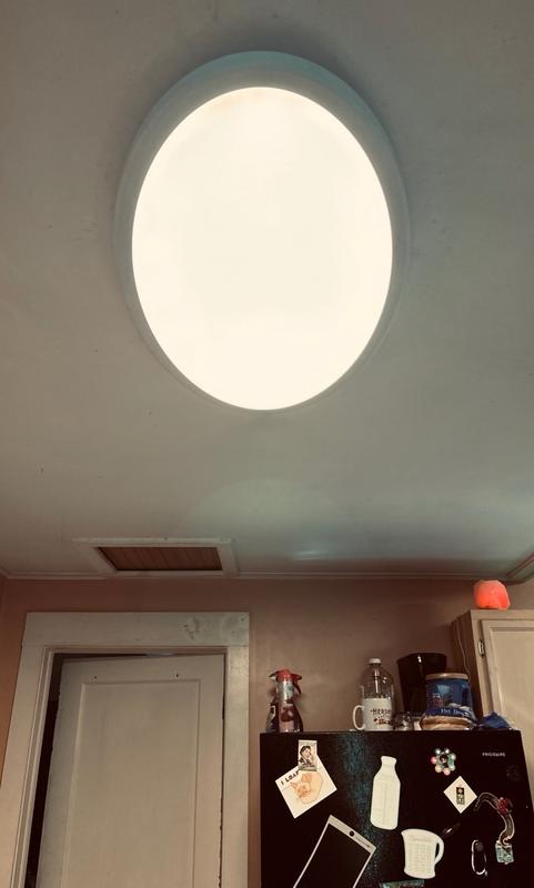 KODA 1-Light 32-in White LED Flush Mount Light ENERGY STAR LM030061-1 ...