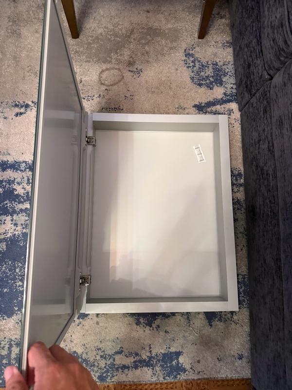 KOHLER Embark 30-in x 26-in Surface/Recessed Mount Anodized Aluminum ...