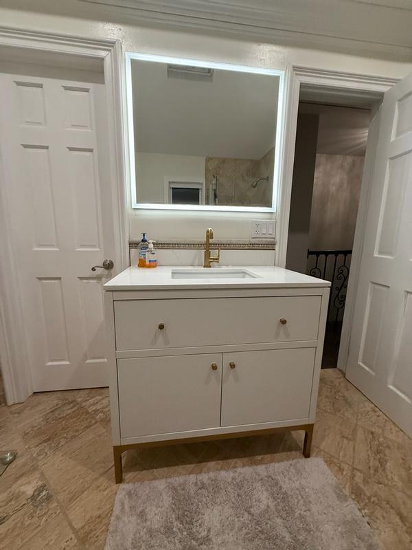 KOHLER Calpa 48-in White Undermount Single Sink Bathroom Vanity with ...