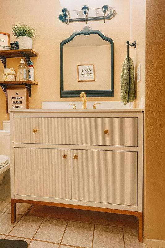 KOHLER Calpa 30-in Emerald Green Undermount Single Sink Bathroom Vanity ...