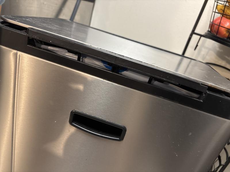 KOHLER 13-Gallon Stainless Steel Step Trash Can in the Trash Cans ...