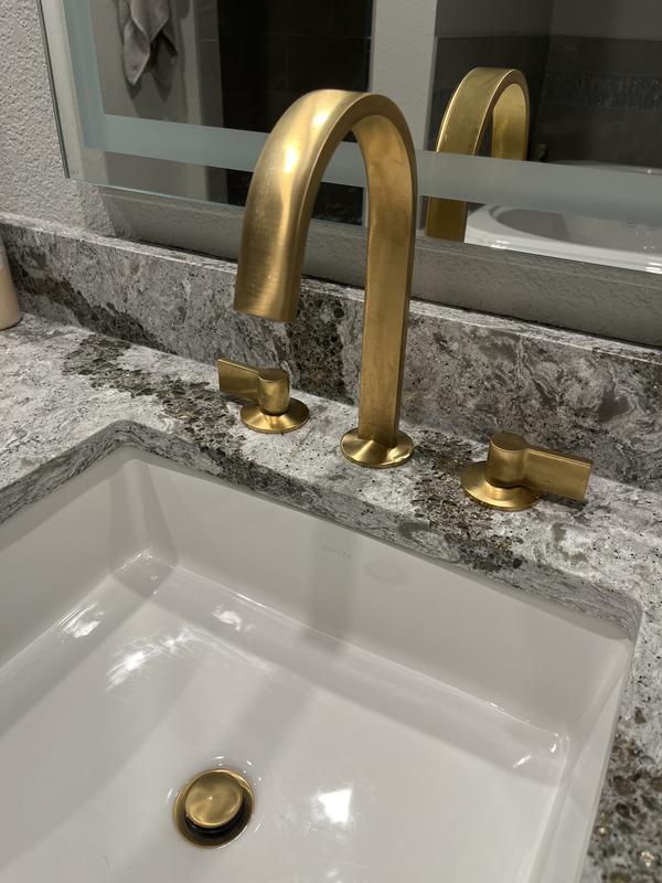 KOHLER Components Vibrant Polished Nickel 2 -Handle Lever Bathroom Sink ...